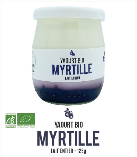 Yaourt Bio Myrtille | La laiterie de la Roche